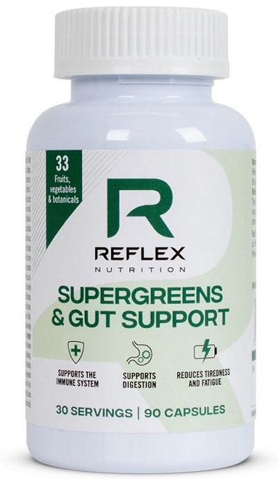 Reflex Supergreens & Gut Support 90 kapsúl | Fitness007.sk