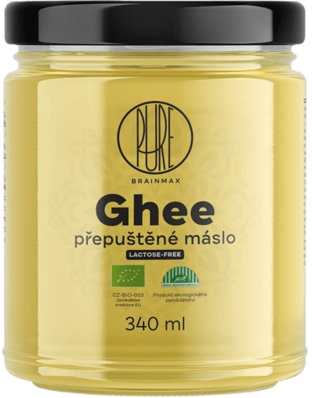 BrainMax Pure Ghee Prepustené maslo BIO 340 ml | Fitness007.sk